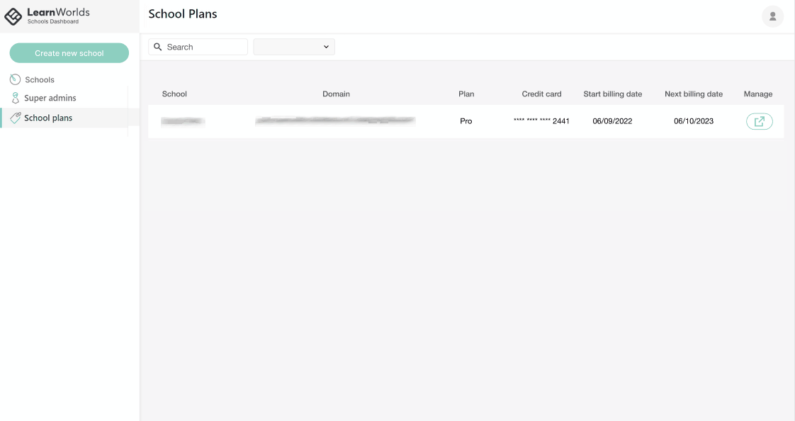 How to Manage your Multiple LearnWorlds Schools Subscriptions : LearnWorlds Help Center