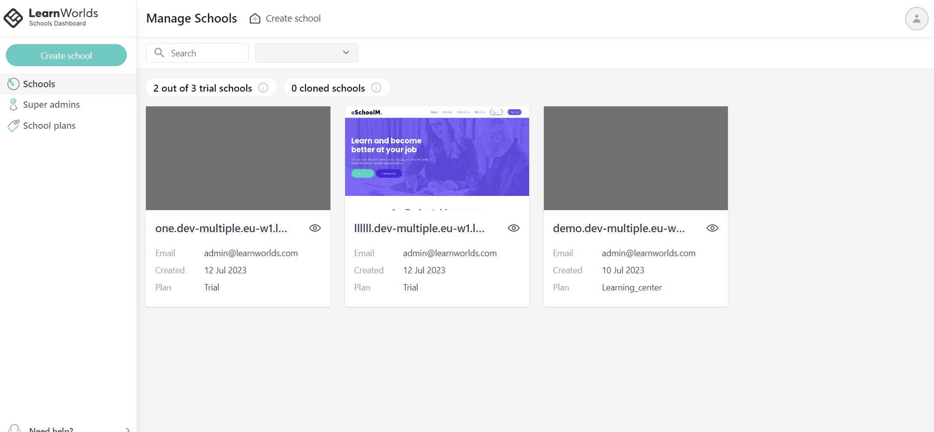 How to Manage your LearnWorlds Schools : LearnWorlds Help Center