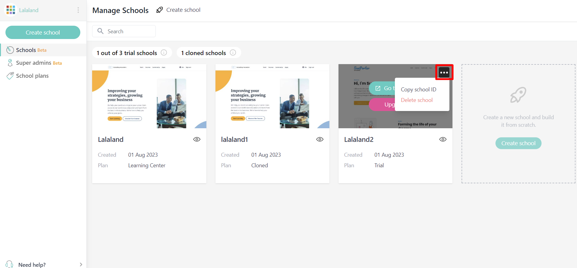 How to Manage your LearnWorlds Schools : LearnWorlds Help Center