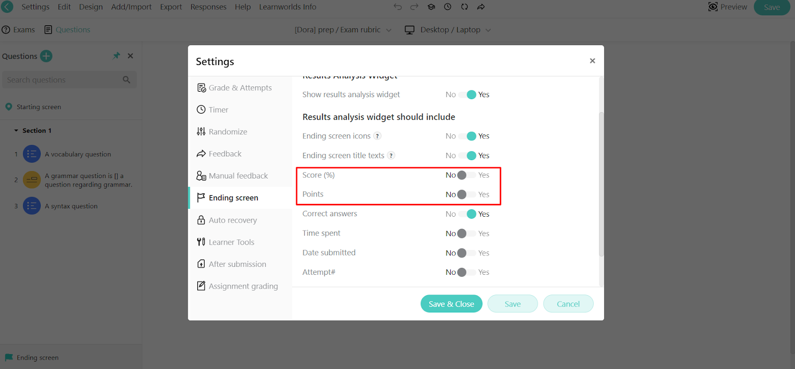 Enhance Personalized Learning using Variables in Assessments & Forms : LearnWorlds Help Center