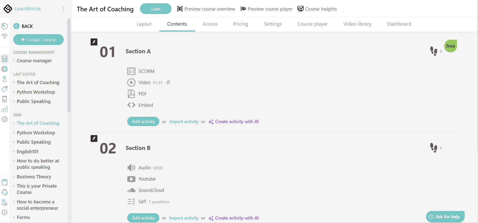 How to Create a SlideShare Presentation Learning Activity : LearnWorlds Help Center
