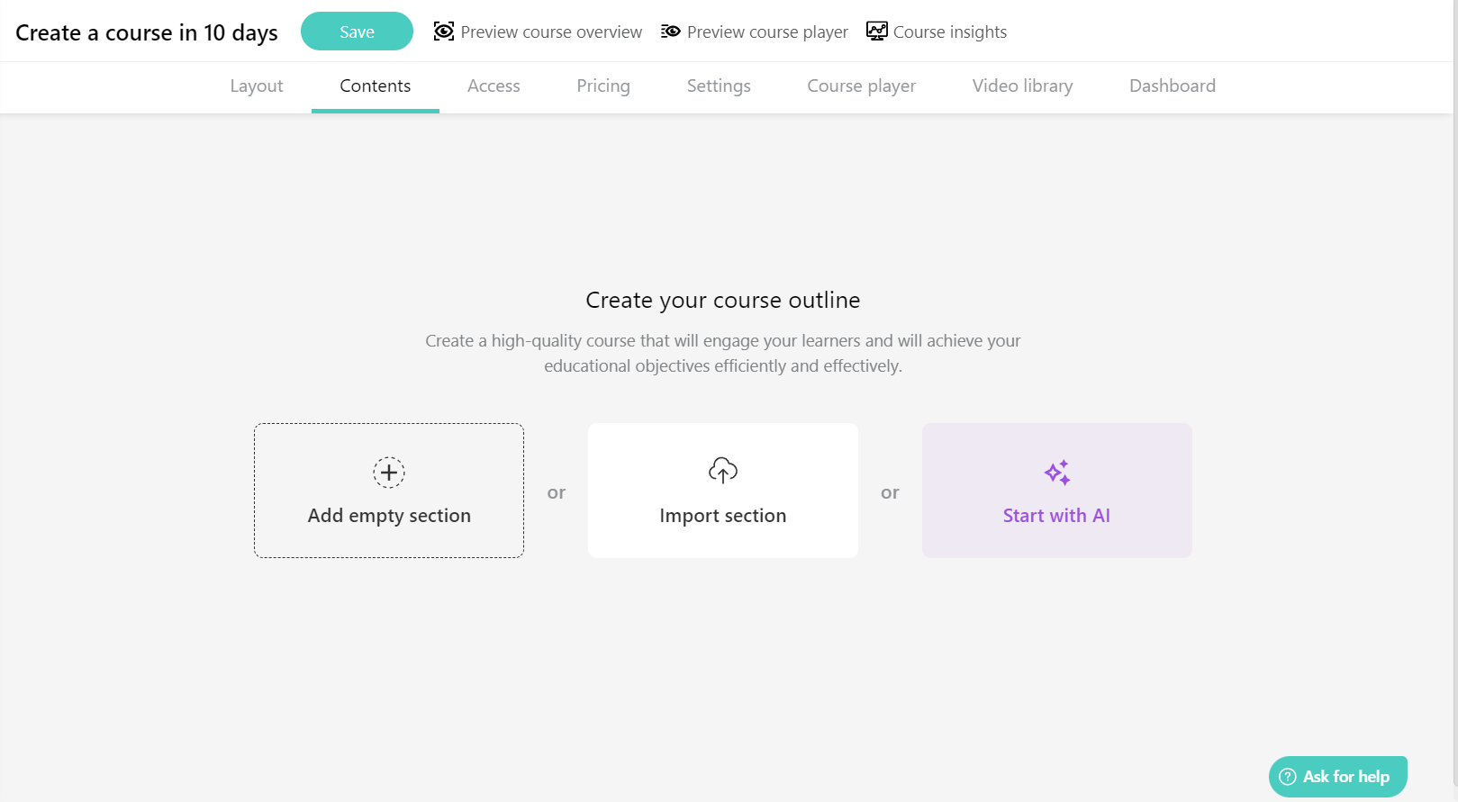 How to use Sections to Organize your Course Content : LearnWorlds Help ...