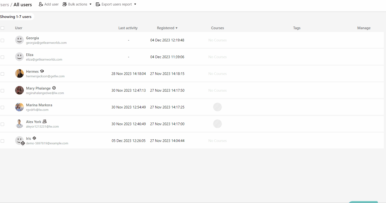 How to Create a Reporting Role : LearnWorlds Help Center