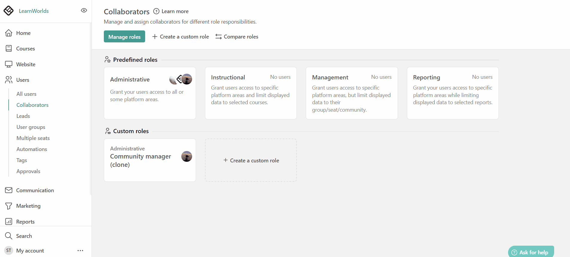 How to Create an Instructor Account : LearnWorlds Help Center