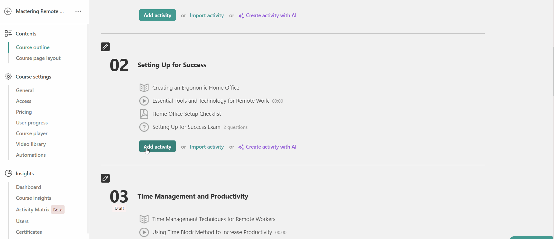 How to Create a Group Session Learning Activity : LearnWorlds Help Center