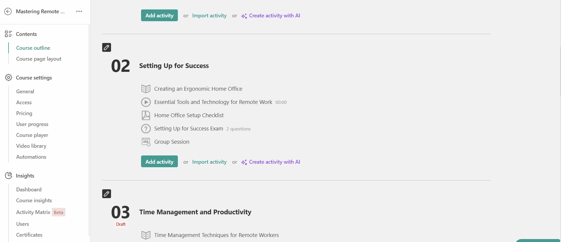 How to Create a 1:1 Session Learning Activity : LearnWorlds Help Center