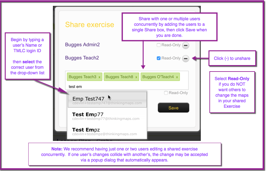 My Maps | How to Share an Exercise : THINKING MAPS | HELP CENTER