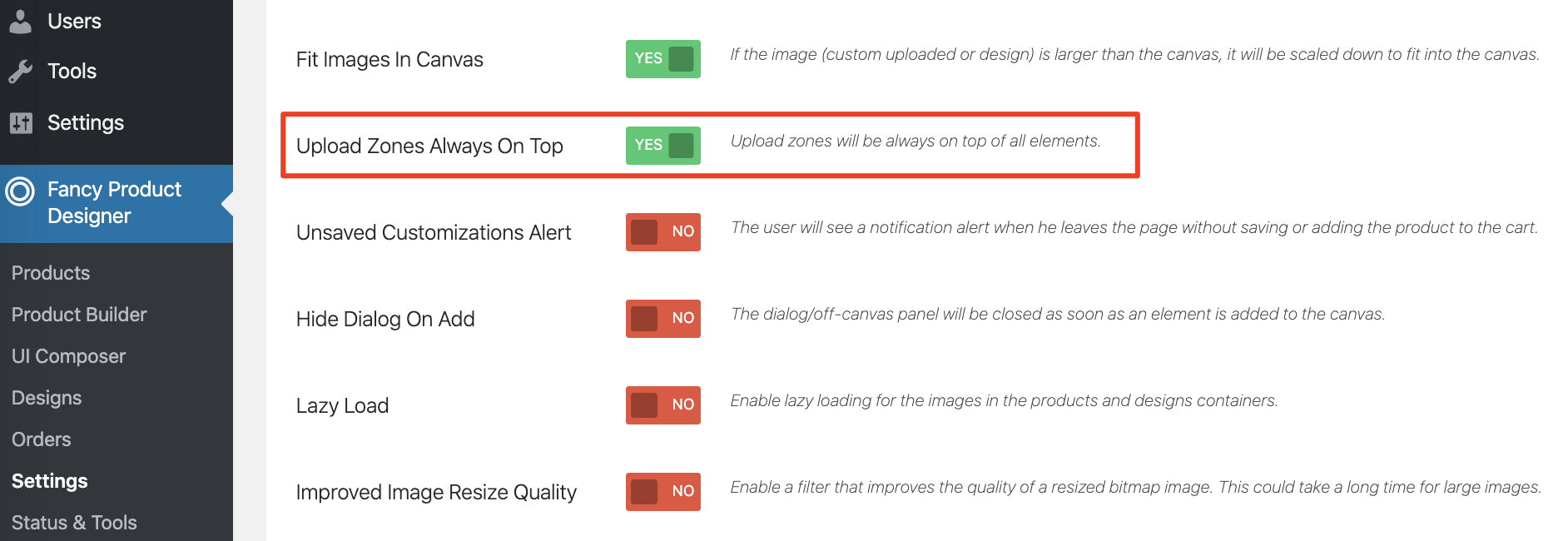 Creating an Upload Zone : Fancy Product Designer