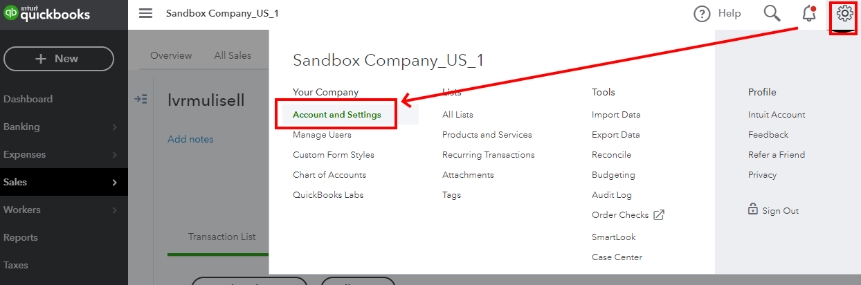 How to Configure the Quickbooks Online Integration : CAKE