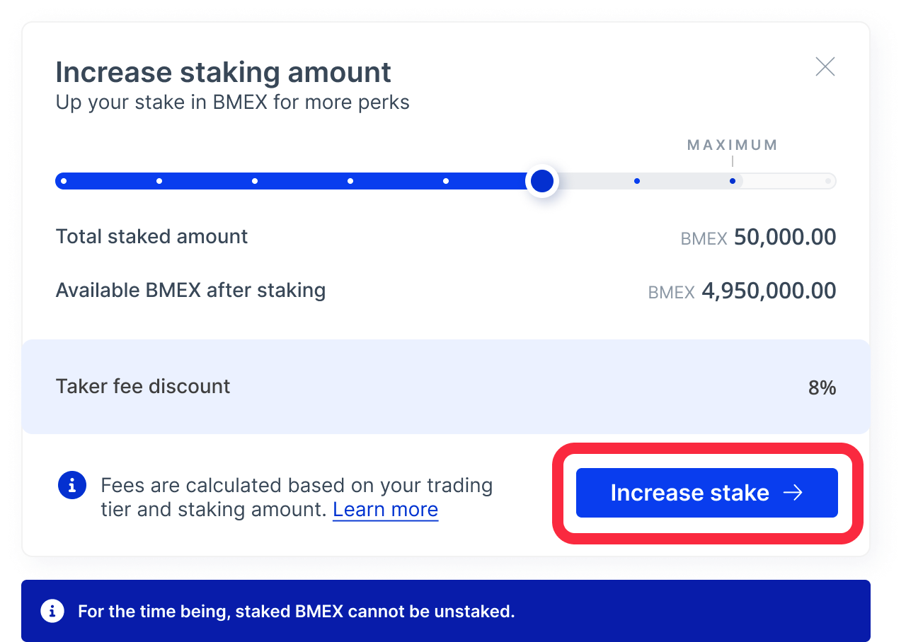 How to stake BMEX – BitMEX
