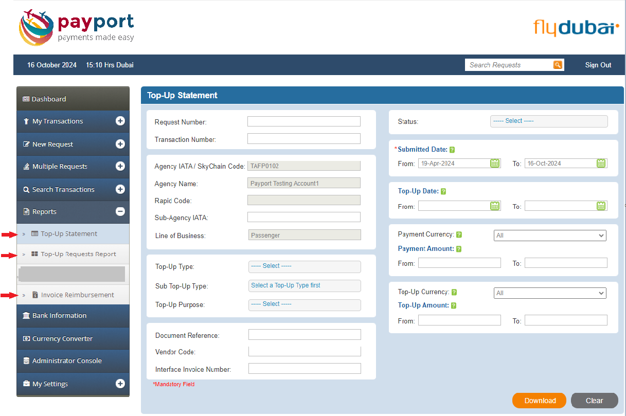 Payport Support Portal