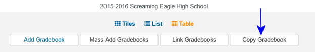Copy Gradebook : Aeries Software