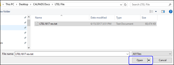 CALPADS Extracts - LTEL Import Tab : Aeries Software