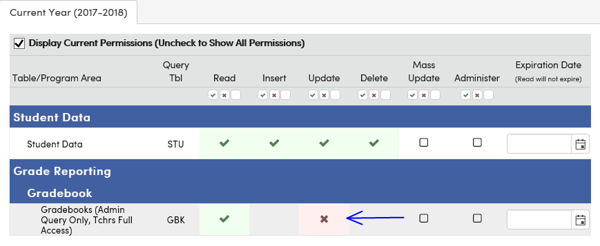 Read Only Gradebook : Aeries Software