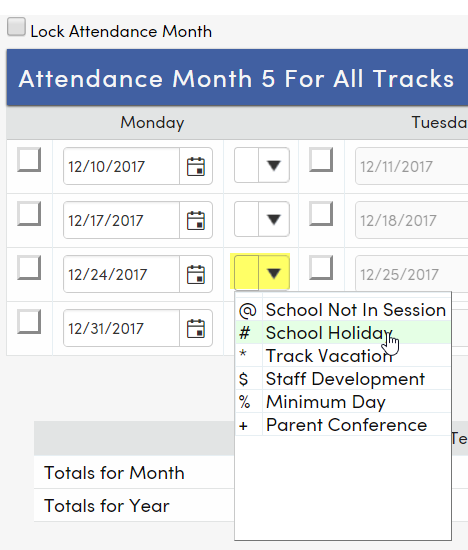 Create a Calendar : Aeries Software
