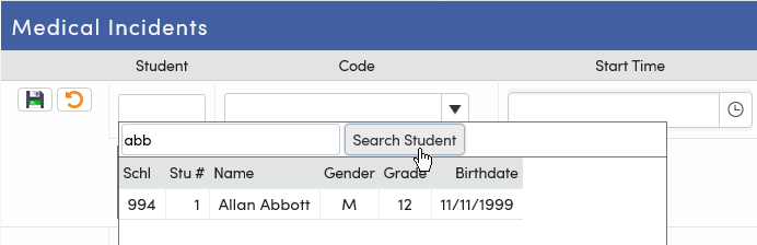 Daily Medical Log : Aeries Software