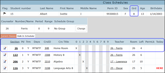 Elementary with Master Schedule Scheduling : Aeries Software