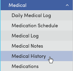 Medical History : Aeries Software