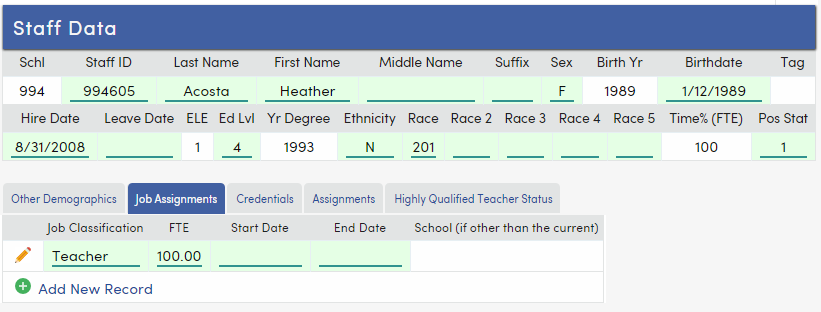 CALPADS in Aeries Basics - Staff Data : Aeries Software