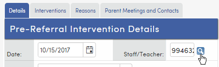Pre-Referral Intervention : Aeries Software