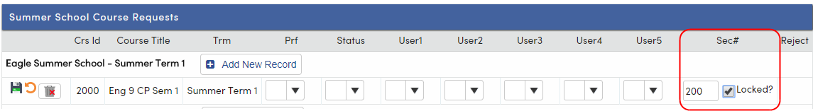 Summer School Scheduling : Aeries Software