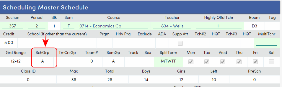 Complex Schedules - Teams, Houses, Academies, Etc. : Aeries Software