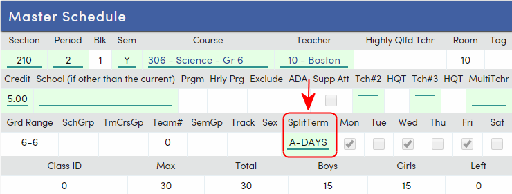 Complex Schedules - A/B Day Schedules : Aeries Software