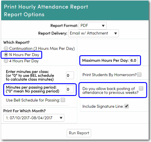 Alternative School Configuration : Aeries Software