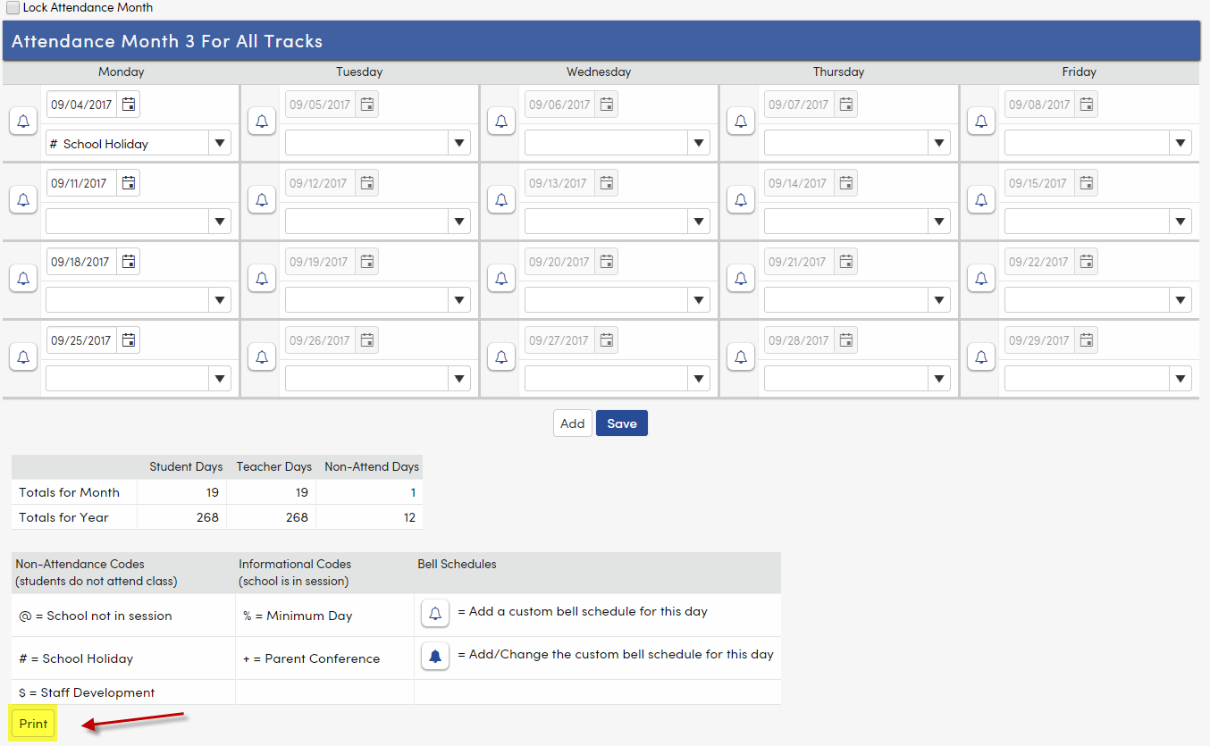 Create a Calendar : Aeries Software