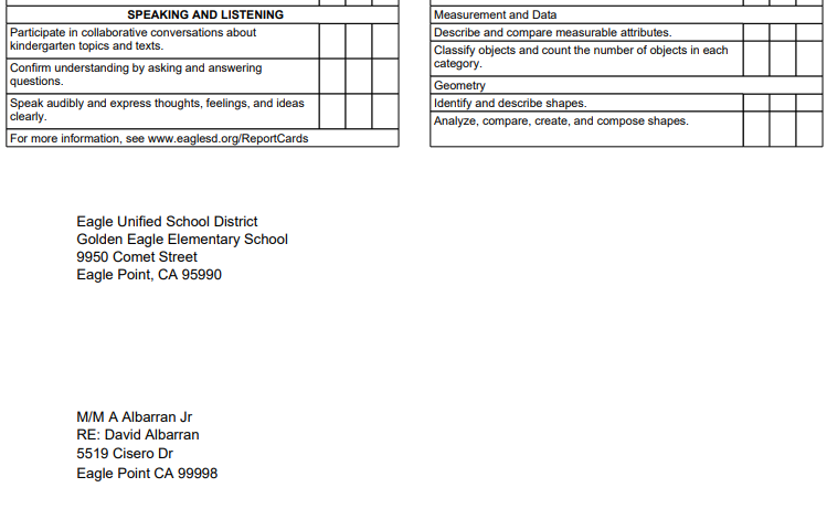 Print Standards Based Report Cards : Aeries Software