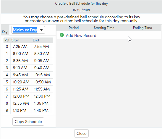 Alternative School Configuration : Aeries Software