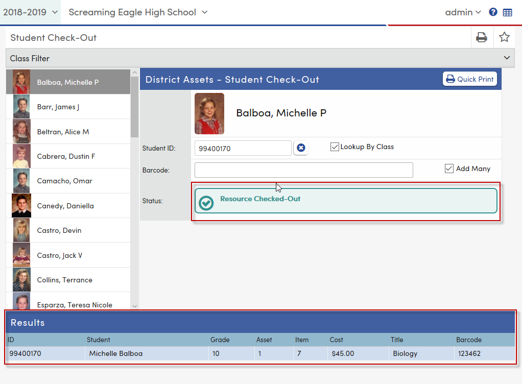 District Assets in Aeries : Aeries Software