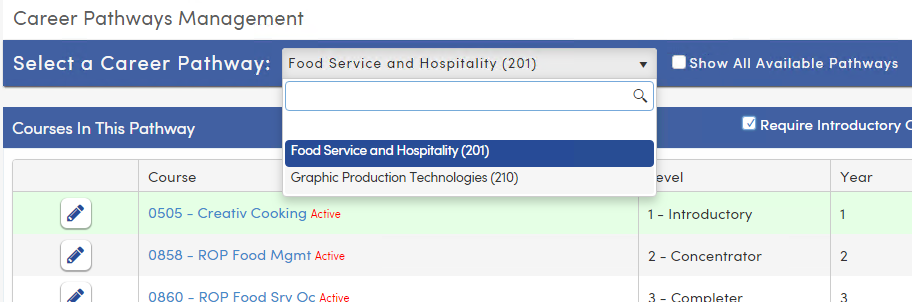 Career Pathways Management : Aeries Software