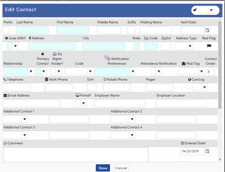 Contacts : Aeries Software