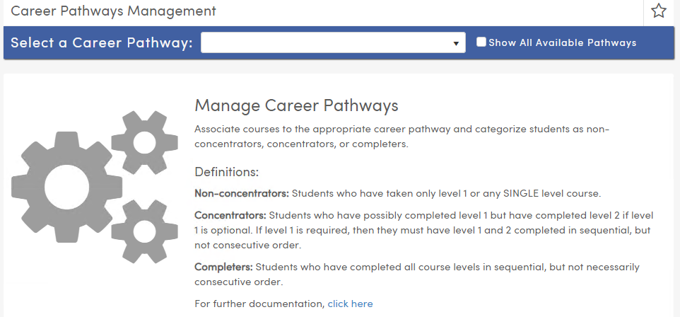 Using the Career Pathways Management Page : Aeries Software