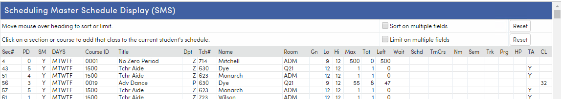 Student Course Requests : Aeries Software