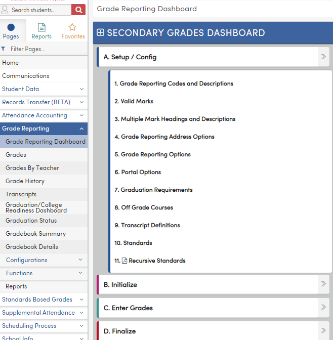 Grade Reporting Overview and Setup : Aeries Software