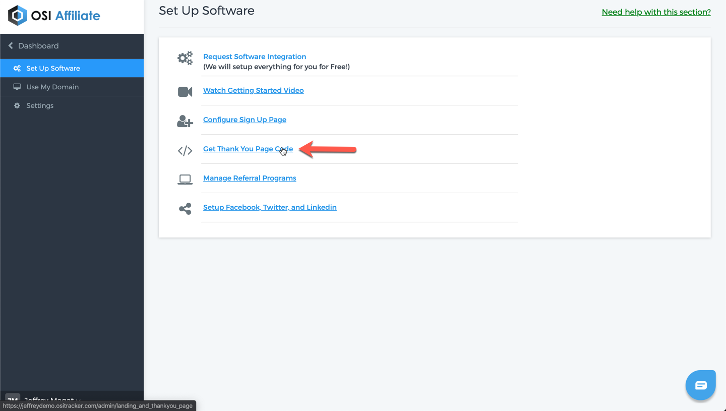 How To Setup a Thinkific Affiliate program : OSI Affiliate Software