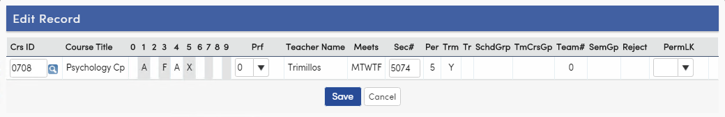 Student Course Requests : Aeries Software