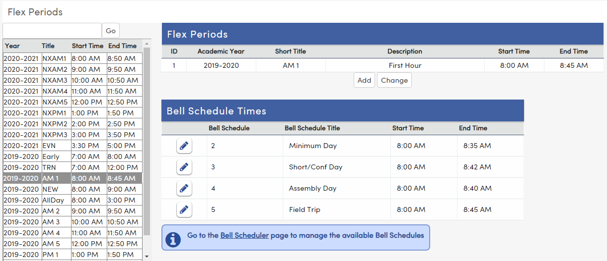 Flex Secondary Scheduling - Overview : Aeries Software