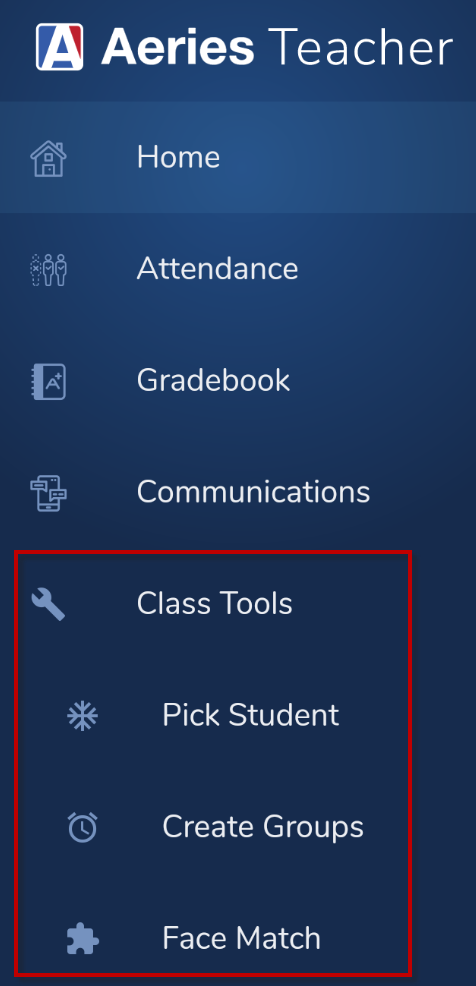 Aeries Teacher App - Class Tools : Aeries Software
