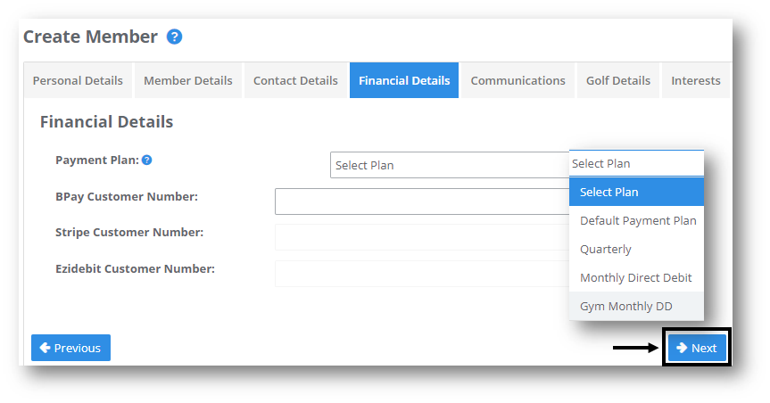 Create a New Member : MiMembership