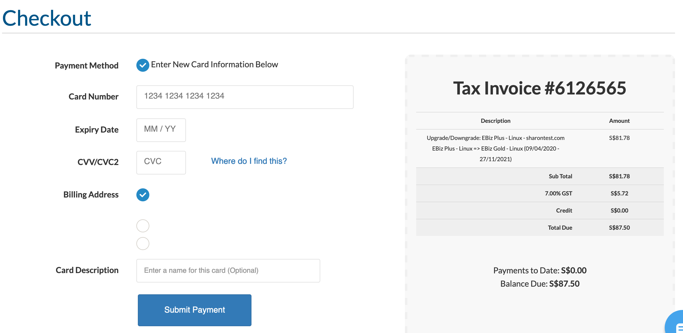 SG - Payment Method : Exabytes.SG (Singapore) Support Portal