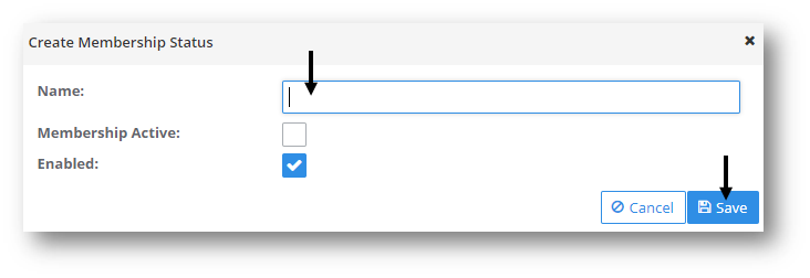 How to Create a Membership Status : MiMembership