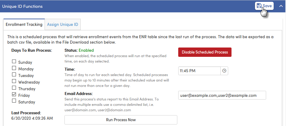 Texas Unique ID Functions - Enrollment Tracking : Aeries Software