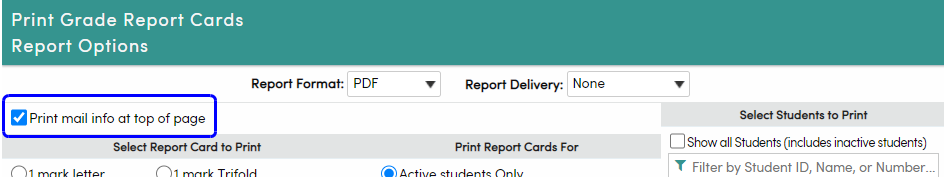 Print Grade Report Cards : Aeries Software