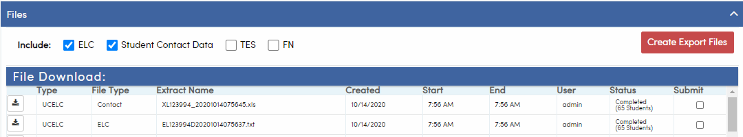 Overview for UC ELC Extract : Aeries Software