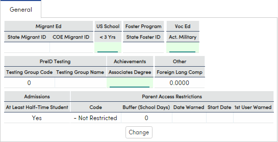 Secondary Student Data : Aeries Software