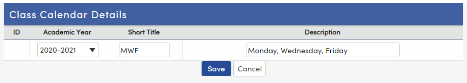 Flex Scheduling - Class Calendars : Aeries Software