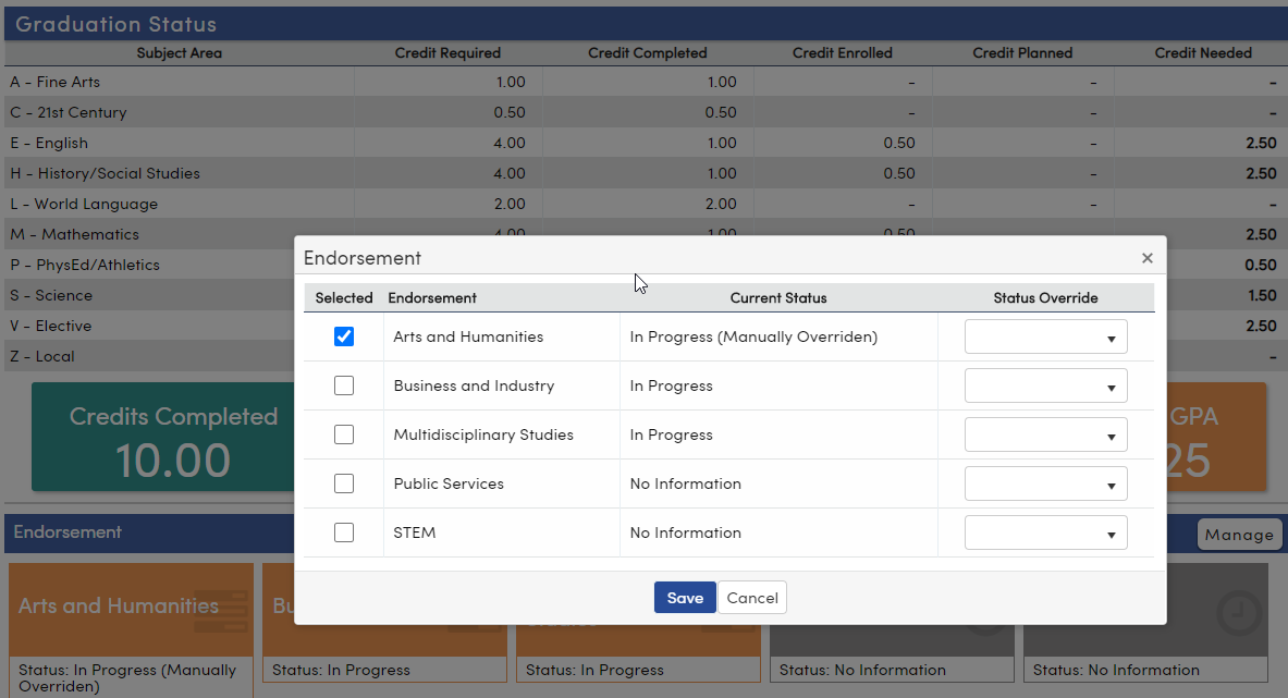 Texas - Student Academic Achievement Record (AAR)/Transcript : Aeries Software